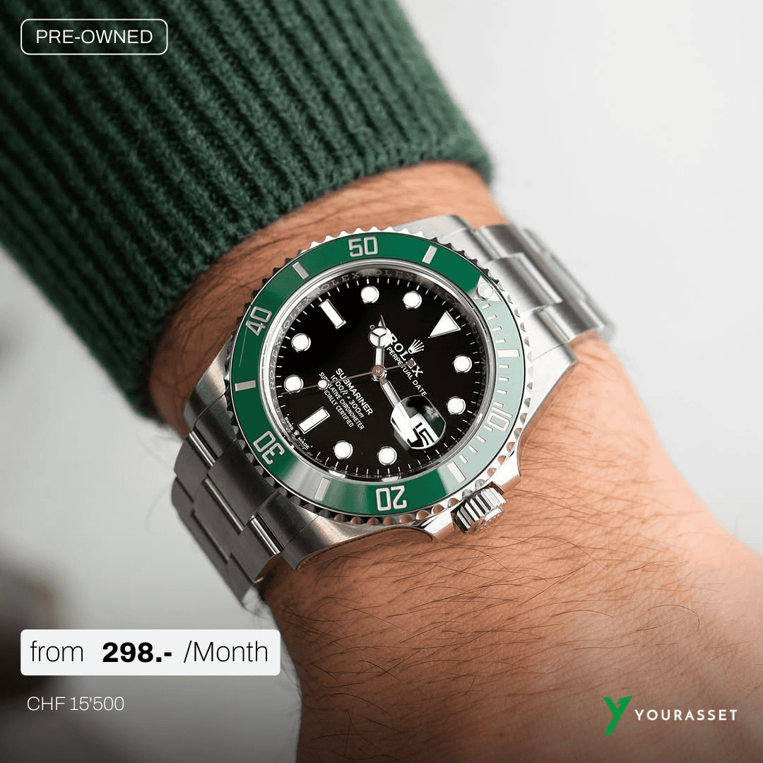 Finance your Rolex over 12 to 60 months for up to CHF 250'000 | Yourasset